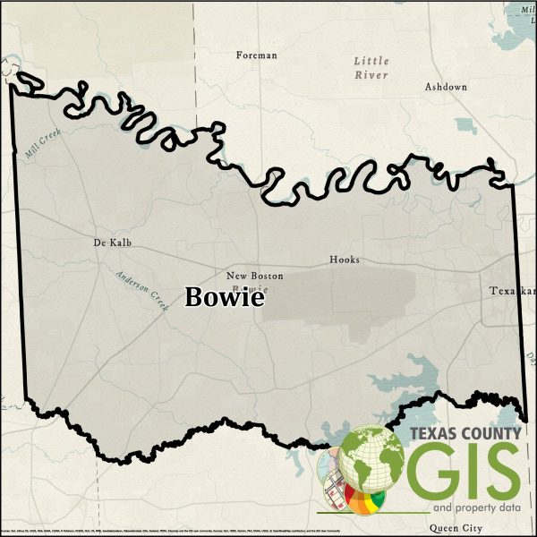 Bowie County, TX | GIS Shapefile & Property Data