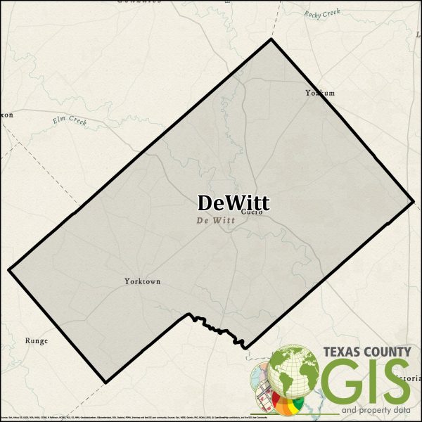 De Witt County GIS Shapefile and Property Data - Texas County GIS Data