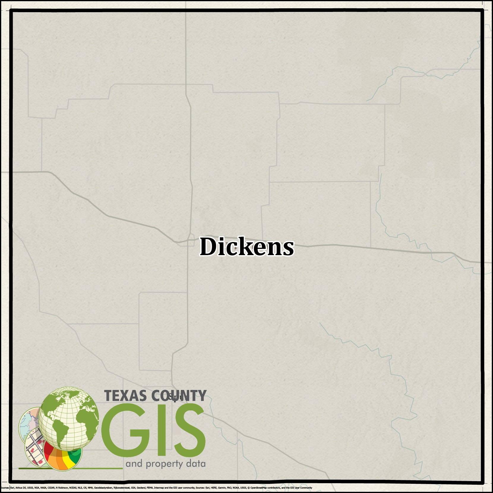 Dickens County, TX | GIS Shapefile & Property Data