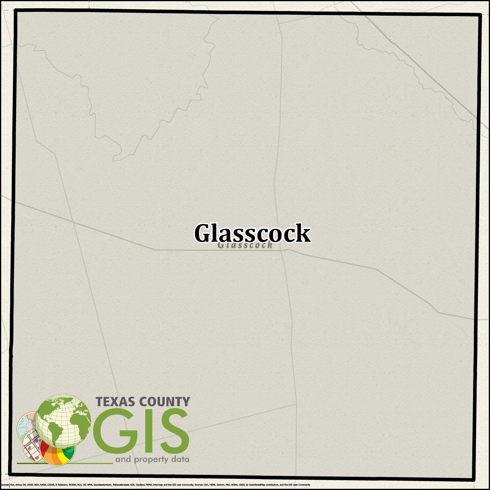 Glasscock County, TX | GIS Shapefile & Property Data