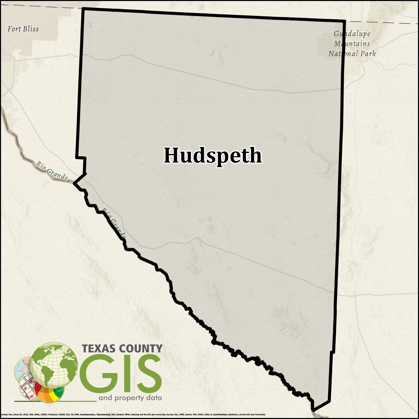 Hudspeth County GIS Shapefile and Property Data - Texas County GIS Data