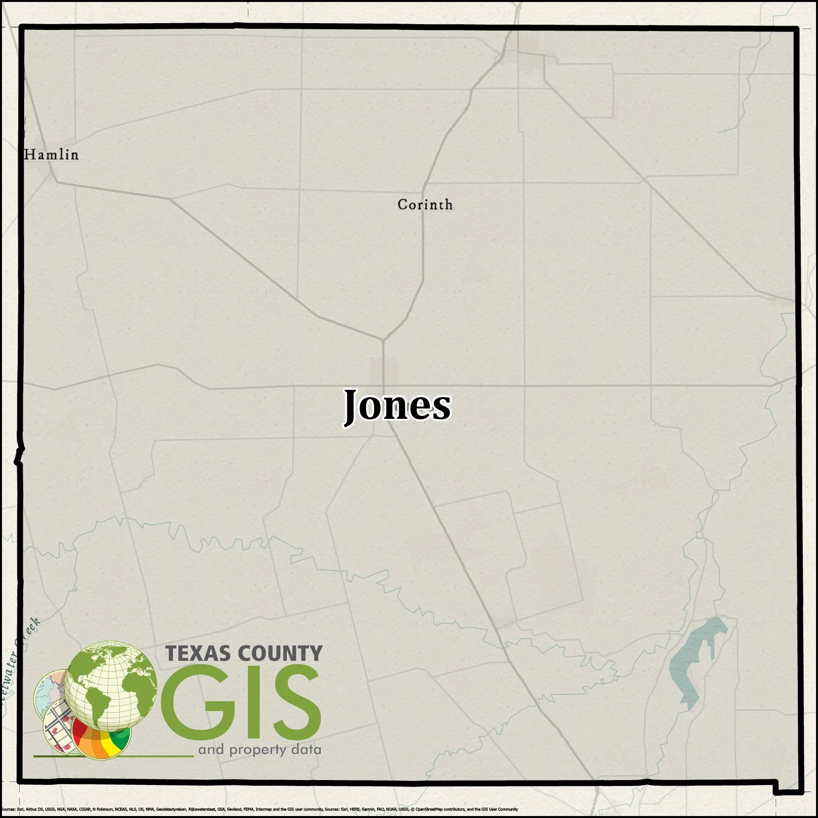 Jones County GIS Shapefile and Property Data - Texas County GIS Data