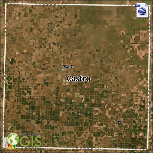 Castro County DGN Data - Texas County GIS Data