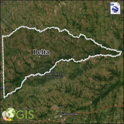 Delta County KMZ and Property Data - Texas County GIS Data