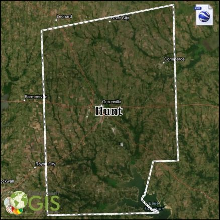 Hunt County KMZ and Property Data - Texas County GIS Data