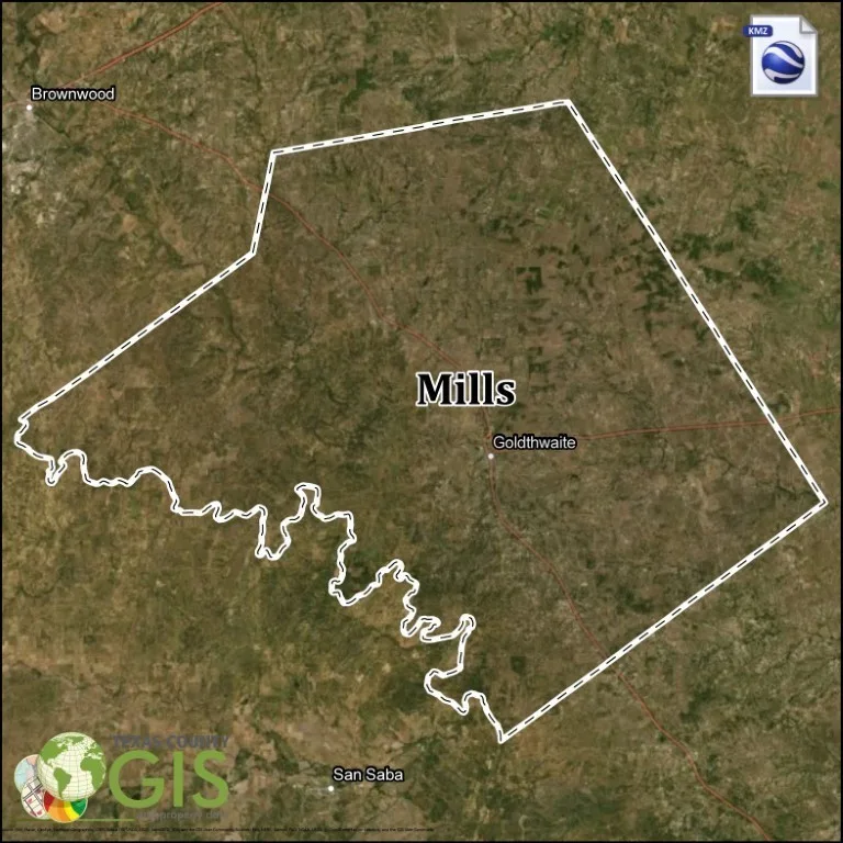 Mills County KMZ and Property Data - Texas County GIS Data