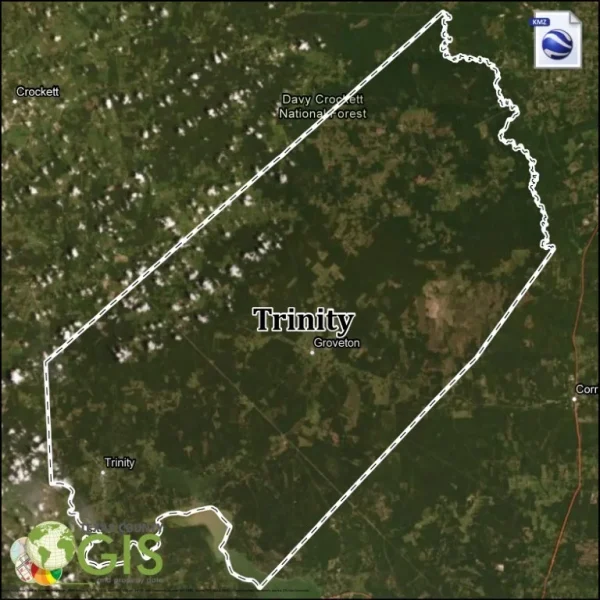 Trinity County KMZ and Property Data - Texas County GIS Data