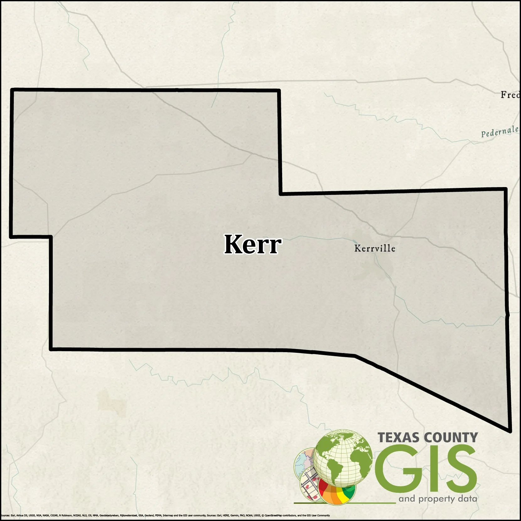 Kerr County, TX | GIS Shapefile & Property Data