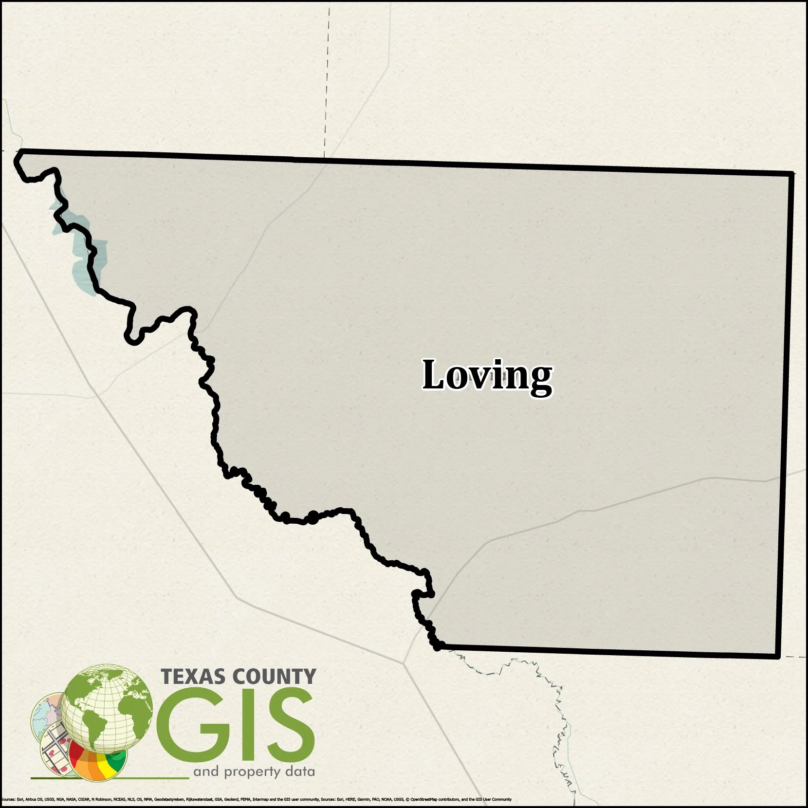 Loving County, TX | GIS Shapefile & Property Data