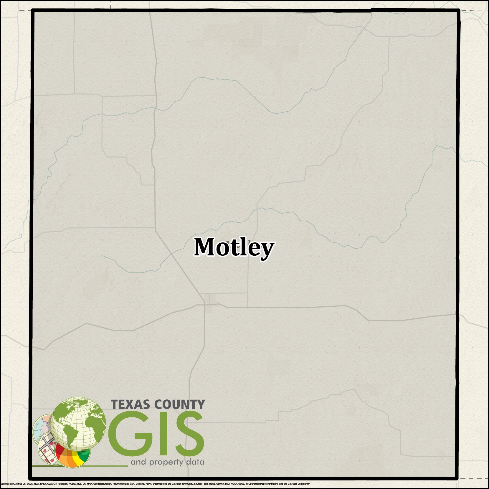 Motley County GIS Shapefile and Property Data - Texas County GIS Data