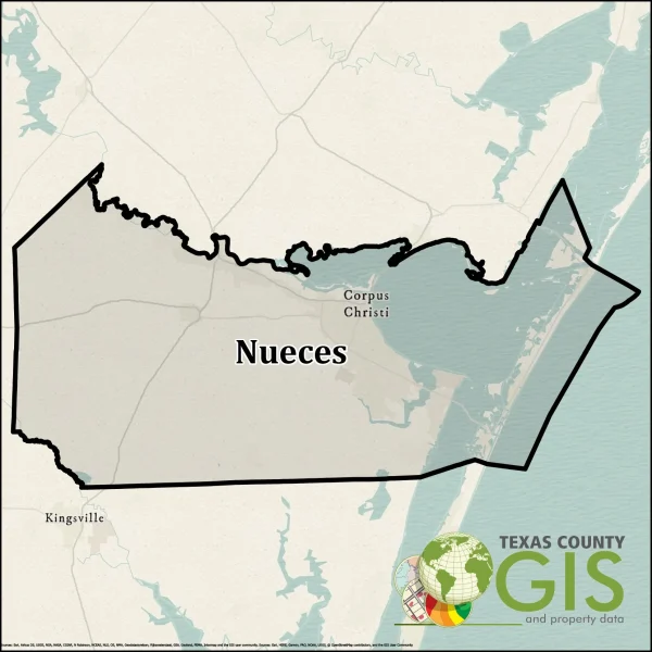 Nueces County GIS Shapefile and Property Data - Texas County GIS Data