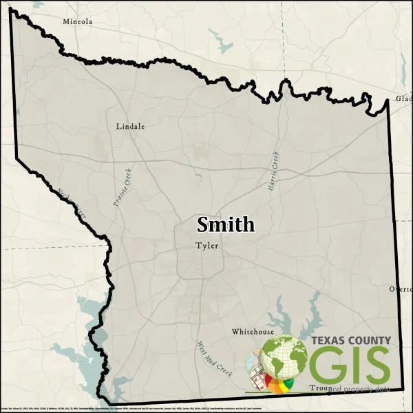 Smith County, TX | GIS Shapefile & Property Data