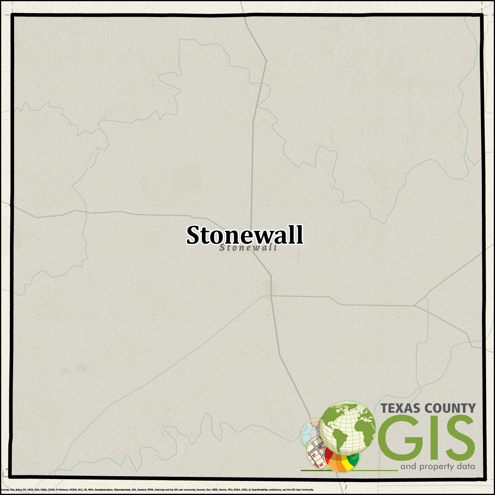 Stonewall County GIS Shapefile and Property Data - Texas County GIS Data