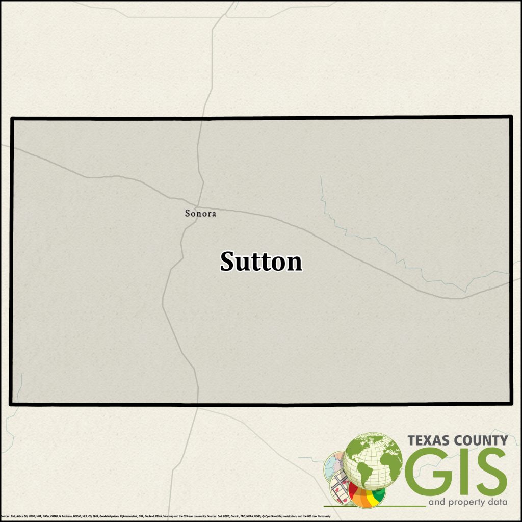 Sutton County, TX | GIS Shapefile & Property Data