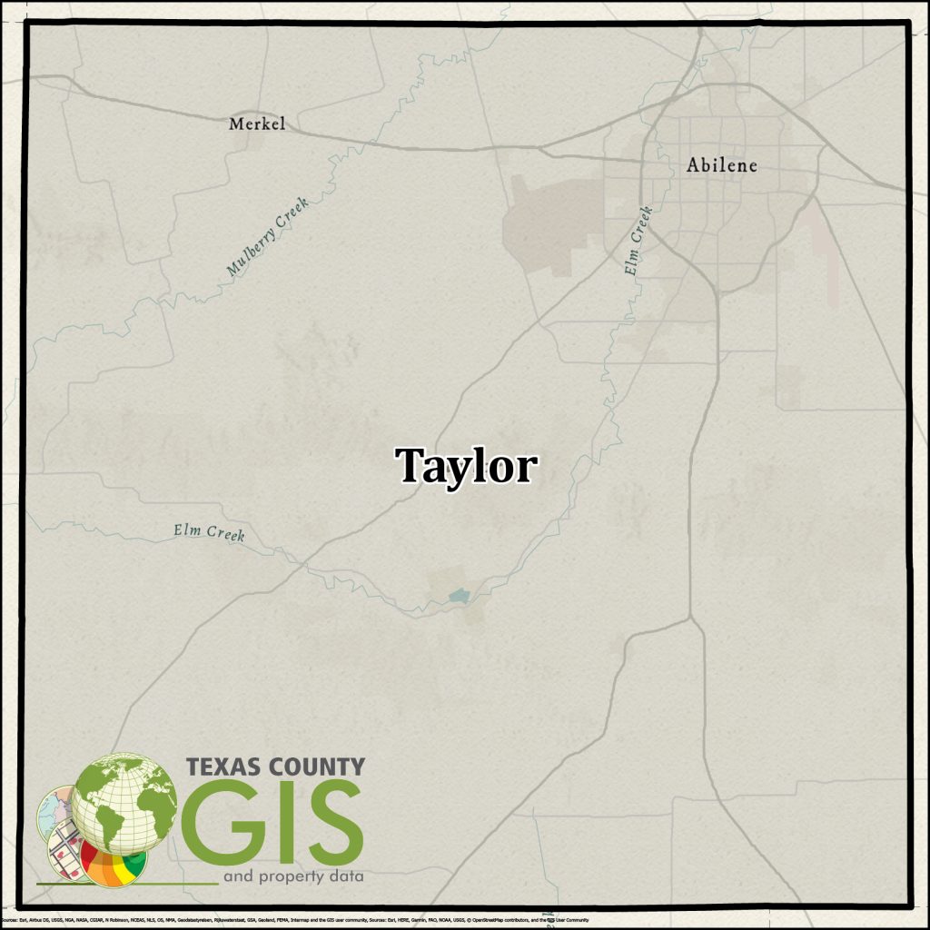Taylor County, TX | GIS Shapefile & Property Data